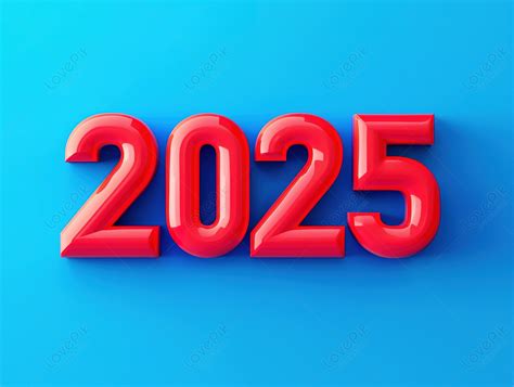 빨간색 배경에 텍스트 효과 편집 가능한 3d 텍스트 스타일이 있는 2025 Png 일러스트 무료 다운로드 Lovepik