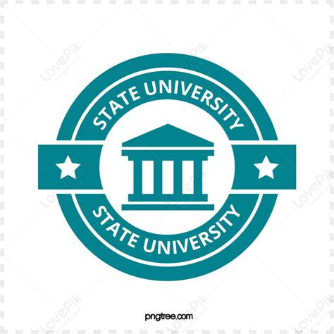 청신창의원형대학 교육 표지건축고등교육푸른색 Png 일러스트 무료 다운로드 Lovepik