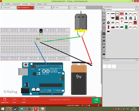 problema gestione ventola 12 volt con transistor pn2222a hardware