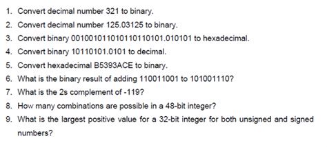Solved Convert Decimal Number 321 To Binary Convert