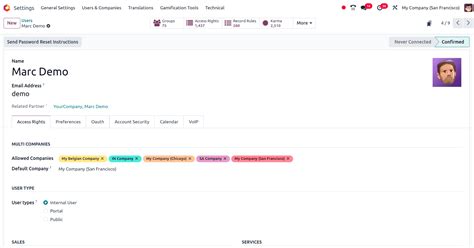 What Are The Different Types Of Access Rights In Odoo 18 Accounting