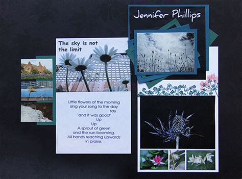 The Sky Is Not The Limit Scrapbook Visual Poem By Jennifer Kathleen
