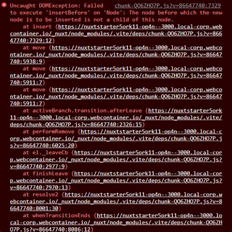 Page Transition Animation Error · Issue 15703 · Nuxtnuxt · Github