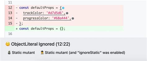 Static Mutants Not Being Ignored · Issue 3774 · Stryker Mutator