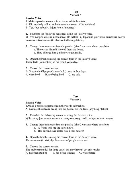 Passive Voice Test Doc
