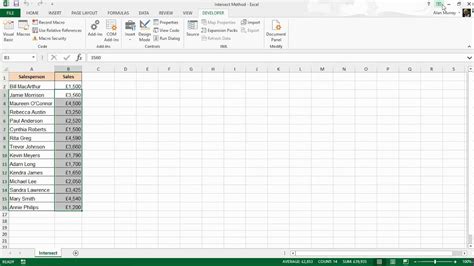 Excel Vba Intersect Method Explained With Two Examples Youtube