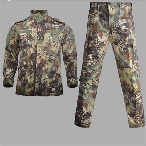 Green Python 65 Polyester Camo Army Uniform Anti Uv Military Combat