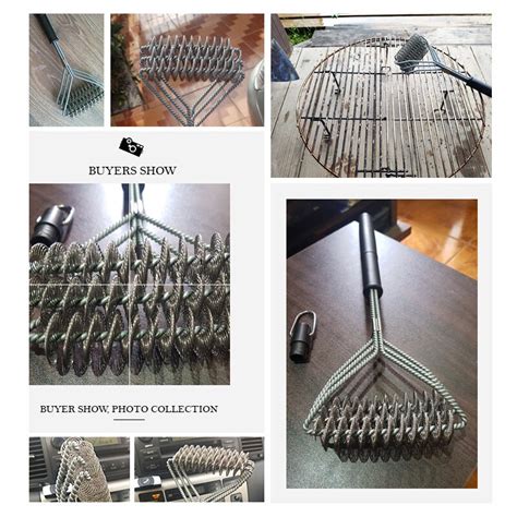 Badu Bg Инструменти за барбекю Четка за скара за барбекю Чисти влакна от неръждаема стомана