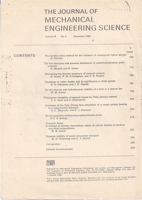 Parametric Instability Of Tapered Beam By Finite Element Method PDF