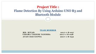 Fire Detection System Using Arduino PPTX
