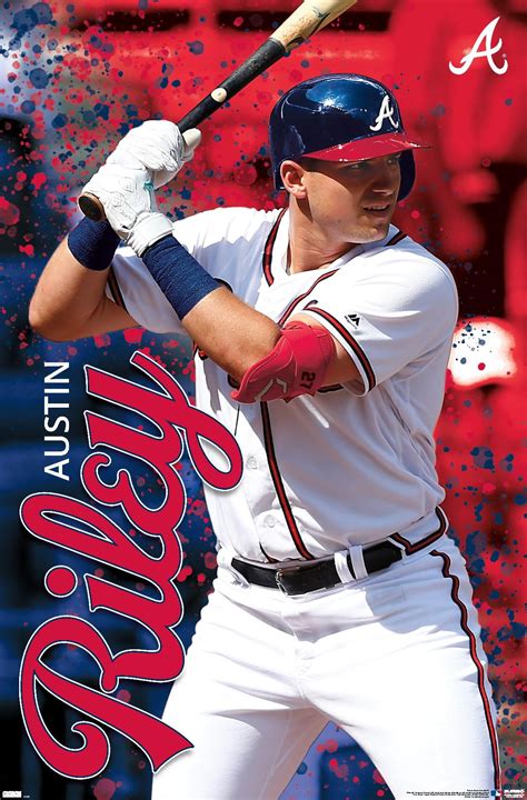 Mlb Atlanta Braves Austin Riley 22 Wall Poster 22375 X 34