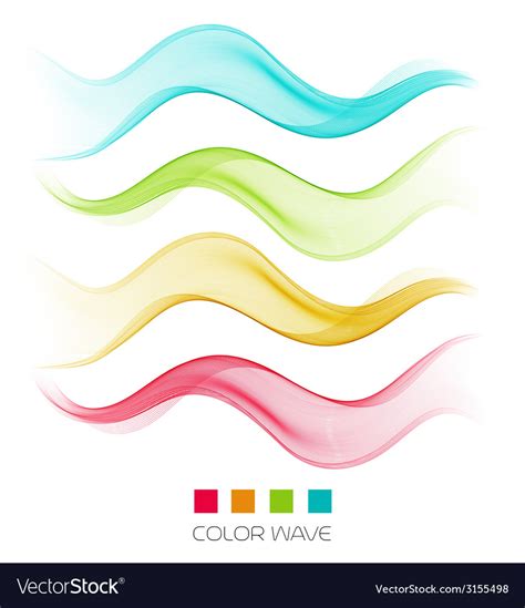 Abstract Colorful Wave Design Element Royalty Free Vector