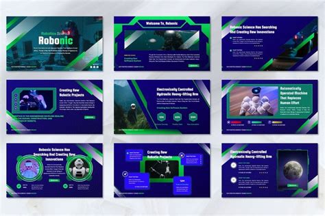 robonic robotics powerpoint templates free web fonts presentation