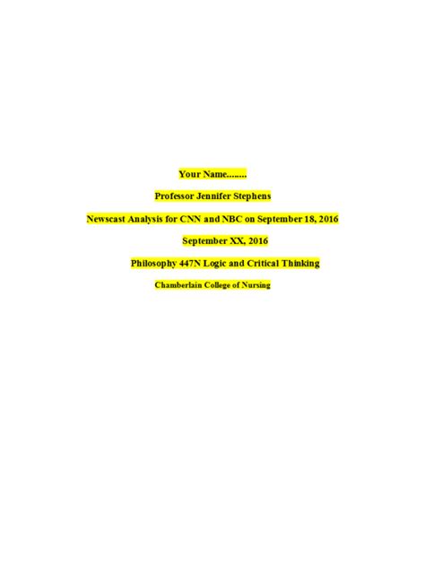 phil 447n week 3 assignment short paper chamberlain and devry course