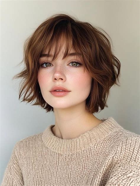 Stylish Short Haircuts With Curtain Bangs Modern And Versatile Short