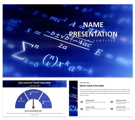 Mathematics Powerpoint Template Education Presentation