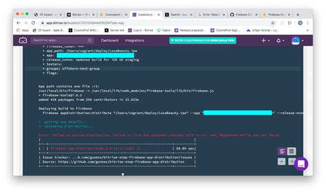 Firebase App Distribution Not Working · Issue 10 · Gunessbitrise Step