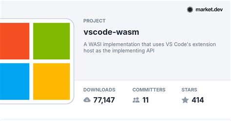Vscode Wasm Ecosystem Directory Market Dev