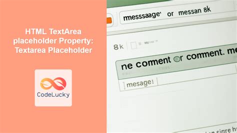 Html Textarea Create Multiline Text Input Fields Codelucky