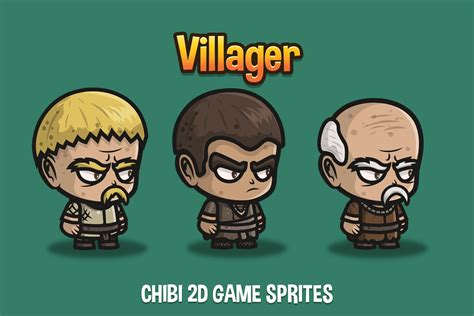 Villager Chibi Character Sprites Download