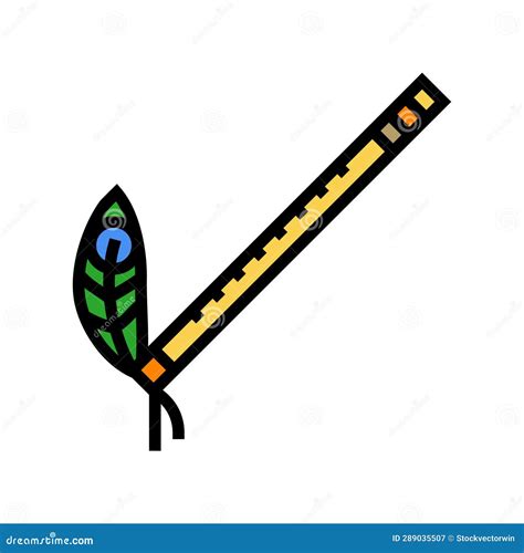 Krishna Flute On Happy Janmashtami India Background Vector Illustration