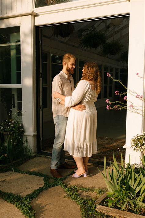 Emma And Rob Engagement Session — Iris Aisle — Intimate Greenhouse Wedding Venue In Historic