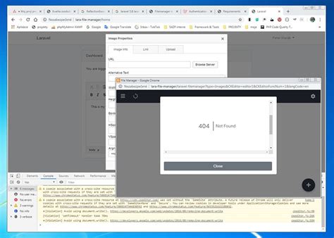 Laravel Laravel Ckeditor Laravel File Manager Do Not Display Images