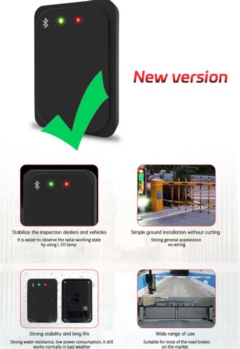Vehicle Pedestrian Detection Radar Detector Sensor For Car Parking System Boom Barrier