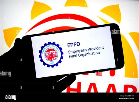 In This Photo Illustration An Epfo Logo Is Seen Displayed On A