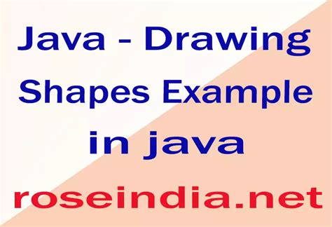 Java Drawing Shapes Example In Java