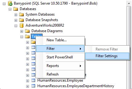 Wanted More Object Explorer Filters Bob Pusateri