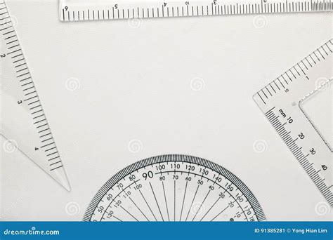 Geometry Instruments Stock Image Image Of Angle Space 91385281