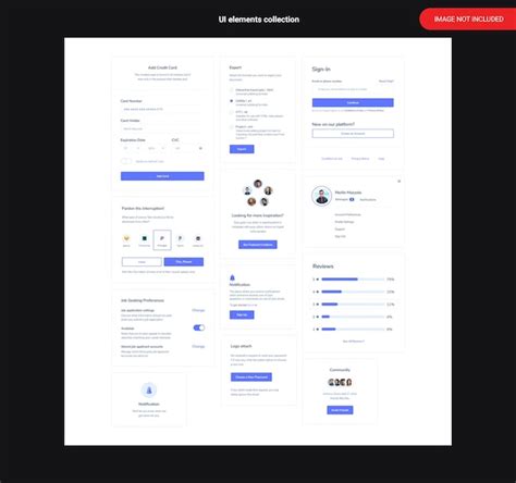Elementos De Interface Do Usuário De Design Da Web Elementos De Ui Ux Design Para Web E