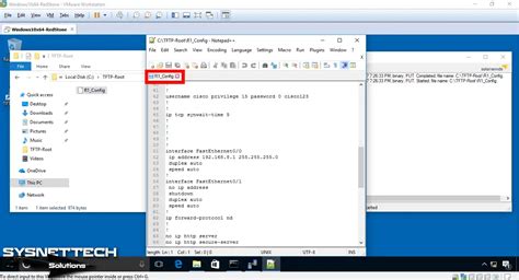 How To Backup Router Configuration To Tftp In Gns3 Easy