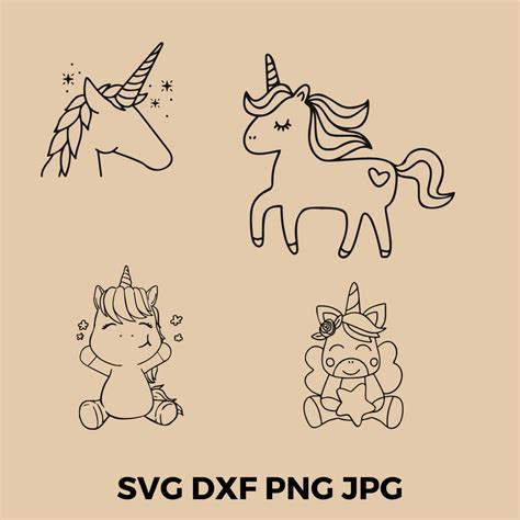 Plotterdatei Bundle Einhorn — Naehmaschinen Liebling