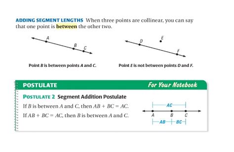 Geometry 1 2 Use Segments And Congruence