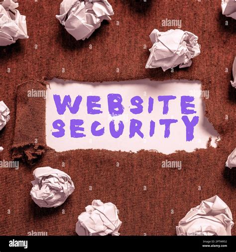 Sign Displaying Website Security Word Written On Critical Component To