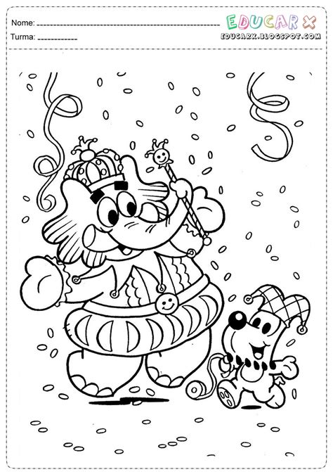 Atividades Para Imprimir Atividade De Carnaval Para Imprimir E Colorir