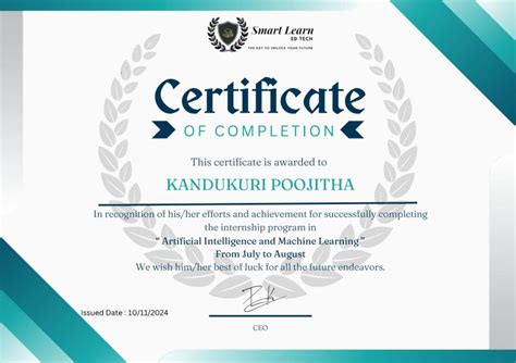 I Have Successfully Completed My Internship Program In Python With Ai