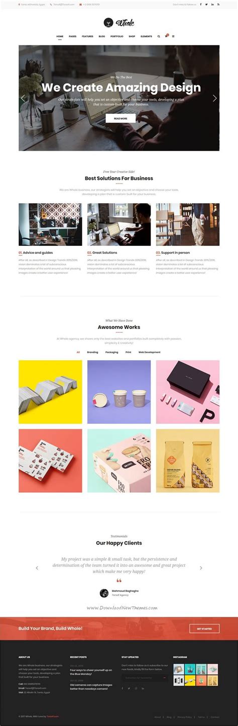 Whole Responsive Multi Purpose Html5 Template Psd Templates