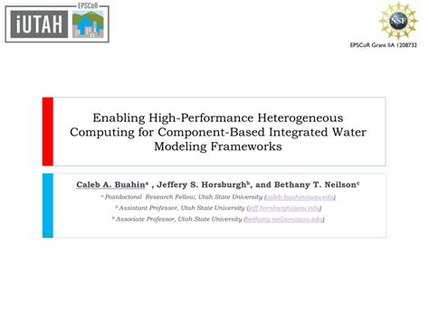 Pdf Enabling High Performance Heterogeneous Computing For Component