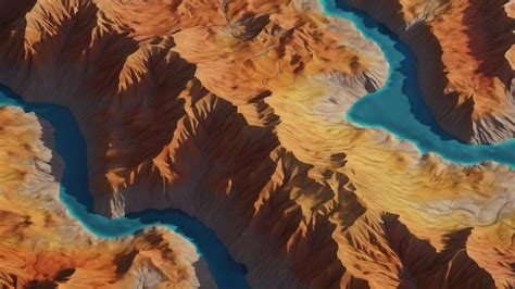 Premium Ai Image Topographic Structural Map