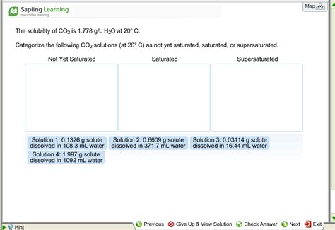 Solved Map Sapling Learning Macmillan Learning Chemical R