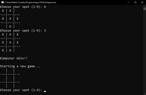 GitHub MartinCornelius TicTacToe C Tic Tac Toe Console Game Written