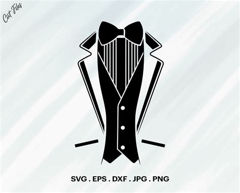 Tuxedo SVG Tux SVG Cut File For Cricut Clipart Digital Download Vector Silhoutte Svg Eps