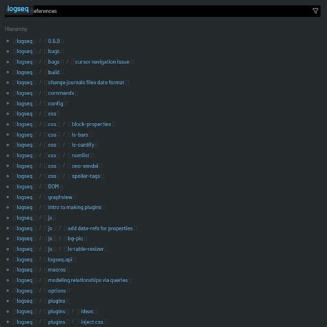 place hierarchy above backlinks · issue 5097 · logseq logseq · github