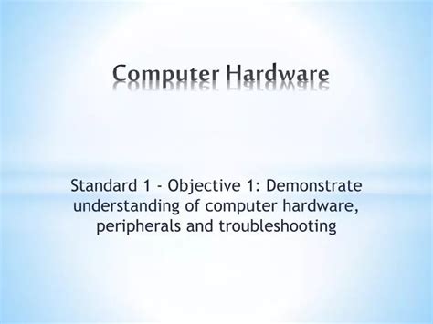 PPT Computer Hardware PowerPoint Presentation Free Download ID 2043182