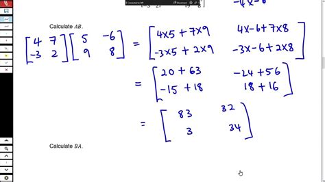 year 11 general mathematics 4d matrix multiplication youtube