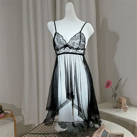 신년행사 ️당일출고🚀 시스루 원피스 슬립 섹시속옷 이벤트속옷 웨딩 신혼여행 허니문 잠옷 레이스 망사 남편 남친 생일 기념일 섹시한 여성 이너 티팬티 포함 에이블리