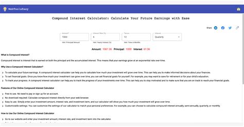Compound Interest Calculator Calculate Compound Interest